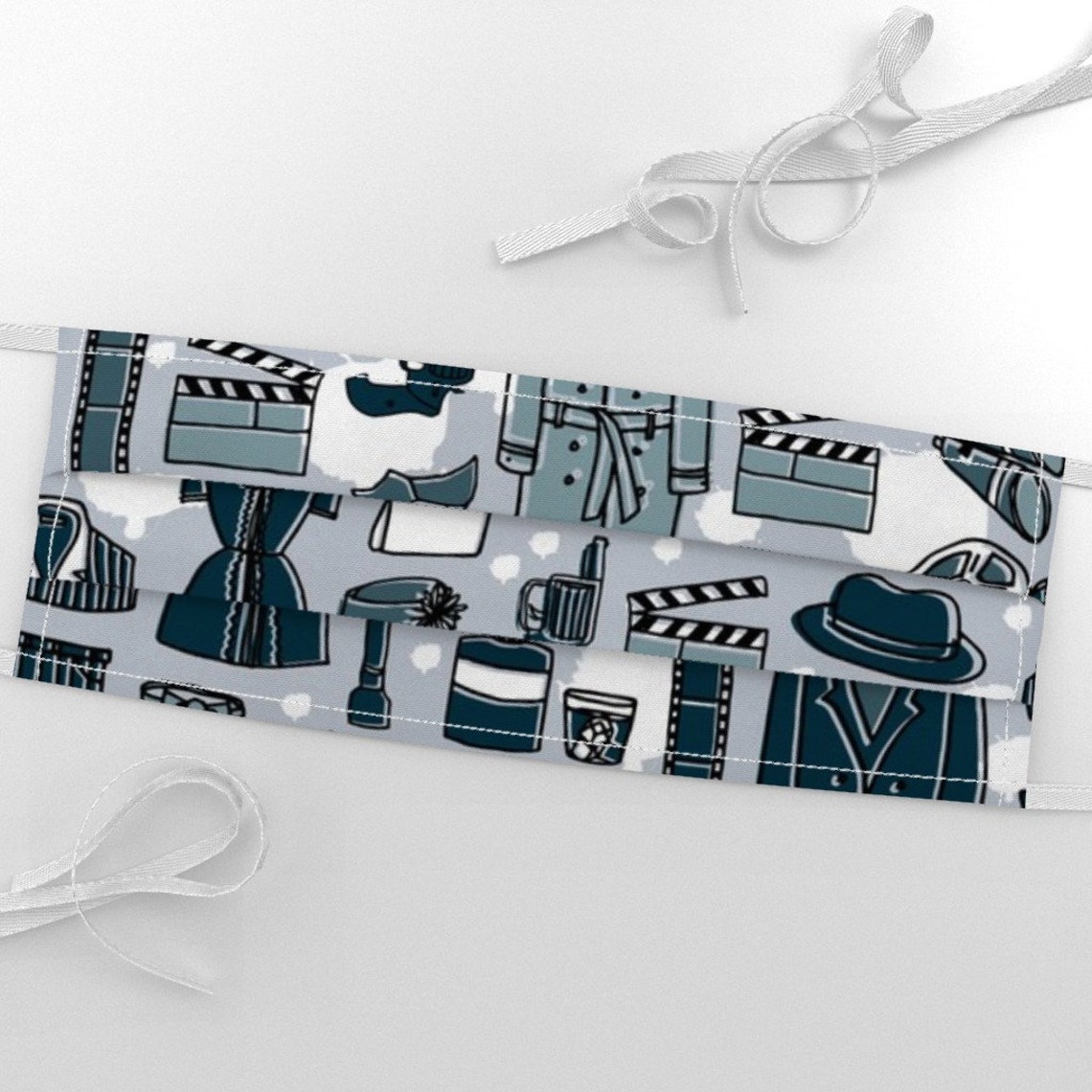 Movie Fabric Film Noir // Silent Movies Film Andrea Lauren | Etsy