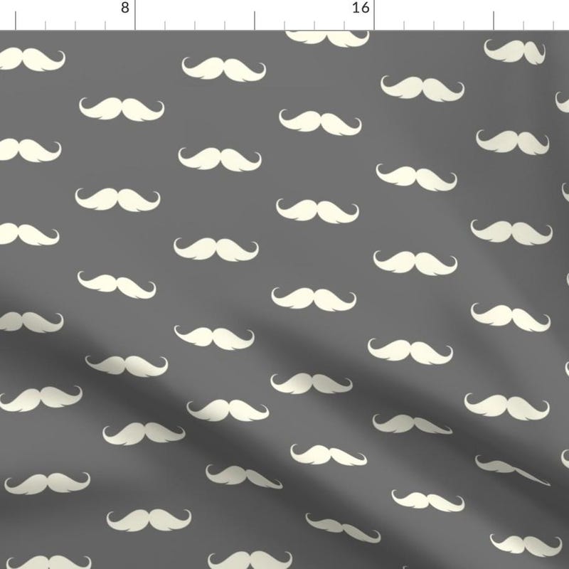 Mustache Fabrics - Etsy