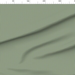 Sage Green Check Fabric Sage Green Gingham by Weavingmajor Autumn ...