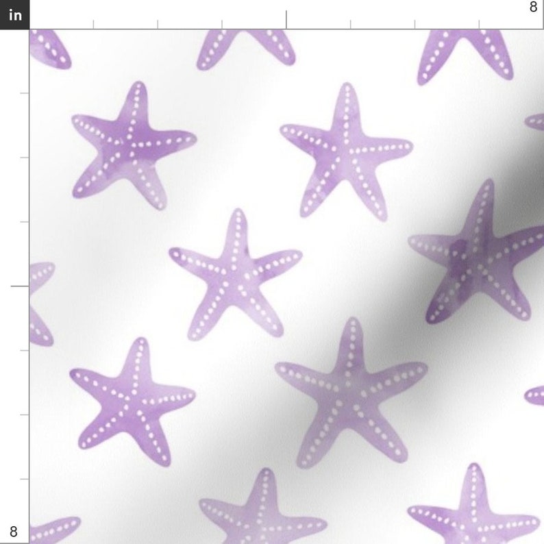Pastel Starfish Fabric Mermaid Coordinate by | Etsy