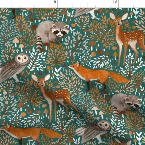 Woodland Springs Fabric by the Yard. Quilting Cotton Organic - Etsy