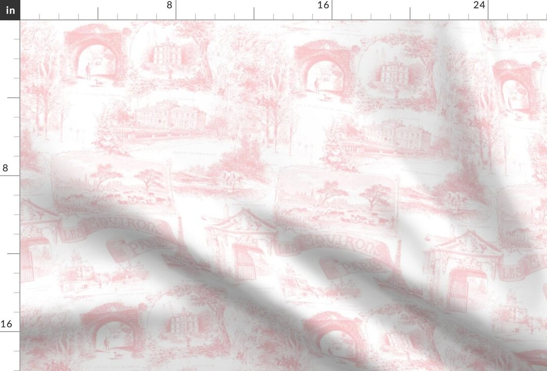 Paris Toile Apparel Fabric - Les Environs De Paris by ...
