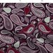 Paisley Partridge Fabric Partridge, Pear Paisley Pattern Burgundy Plum ...