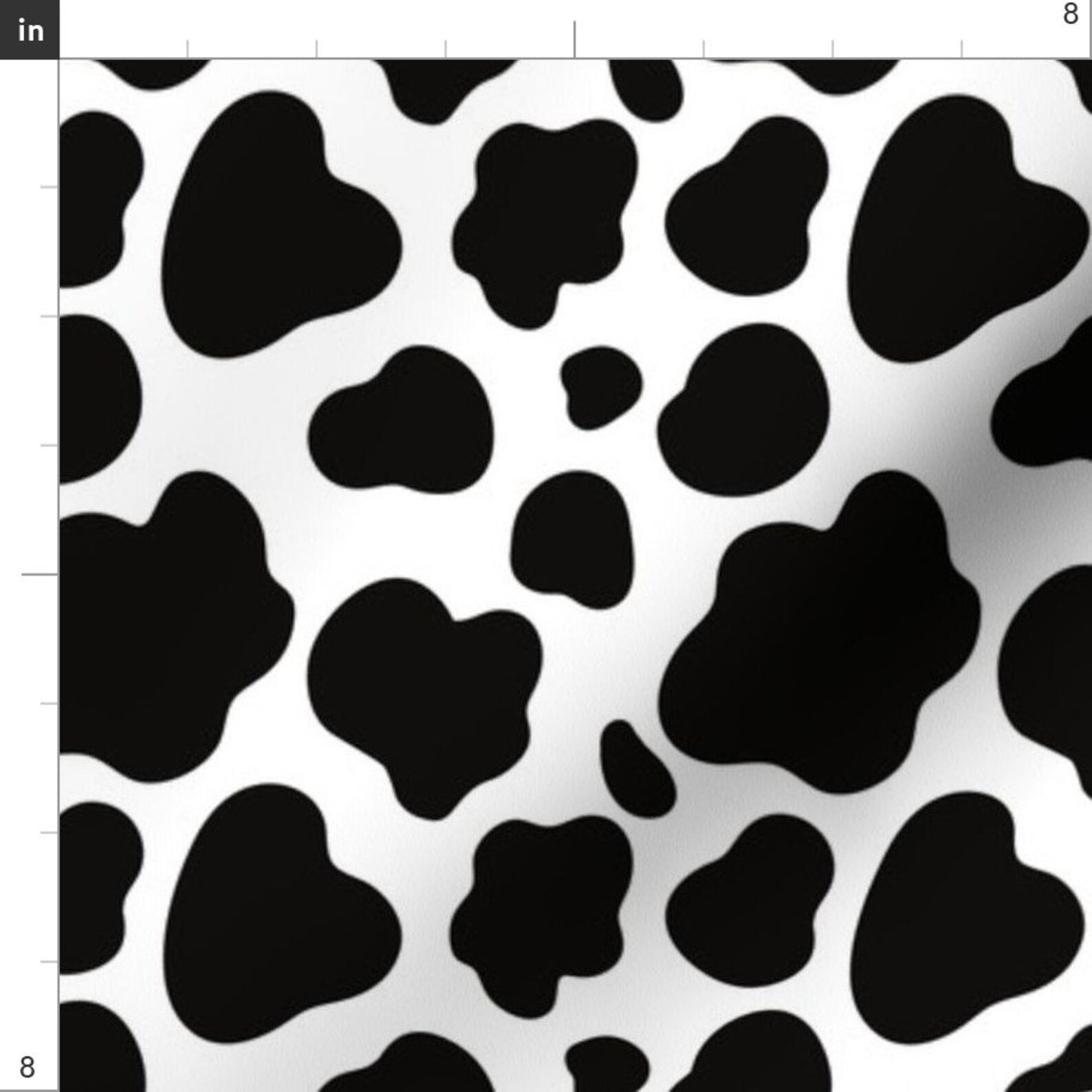 Cow Print Fabric Cow Pattern by Kostolom3000 Cow Animal - Etsy