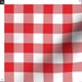 Classic Gingham Fabric Gingham Red One by Juliesfabrics Tartan Modern ...