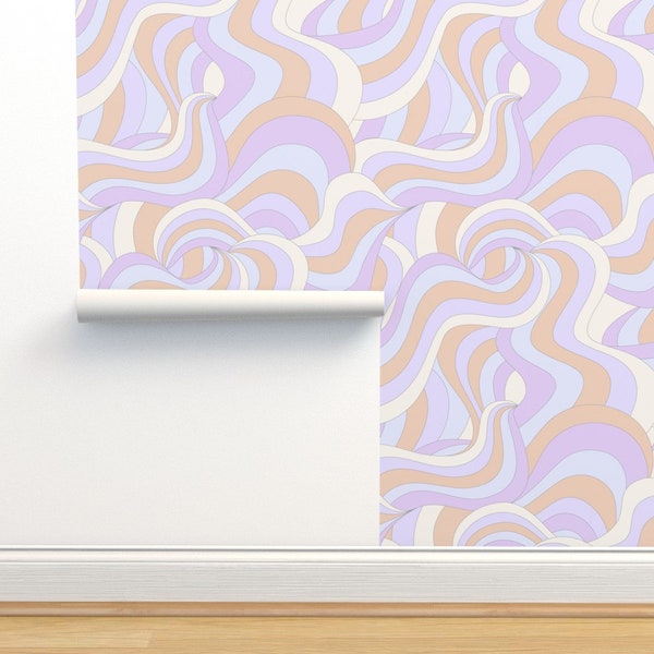 Peel and Stick Wallpaper Purple - Etsy