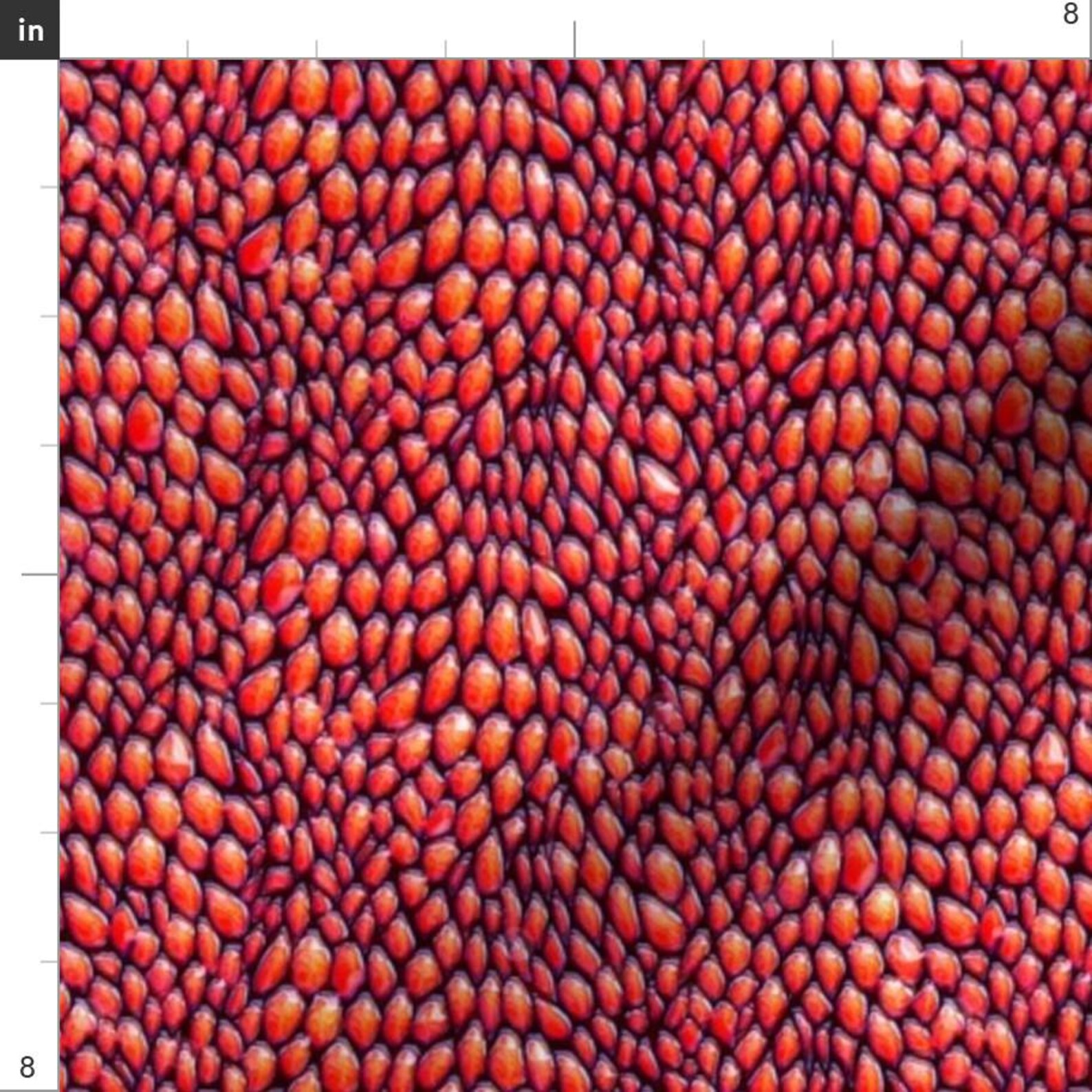 Dragon Scales Fabric - Sparkle Red Enamel Dragon Scales by Glimmericks ...