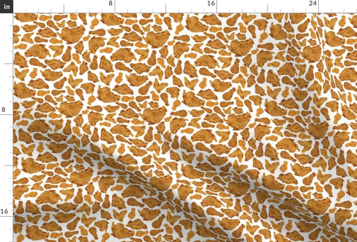 Fried Chicken Fabric - Fried Chicken by Sufficiency - Fried Chicken ...