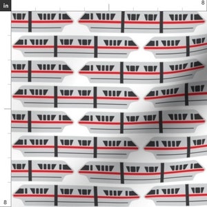 Shuttle Transit Fabric Monorail Red by Thewookieeworkshop - Etsy