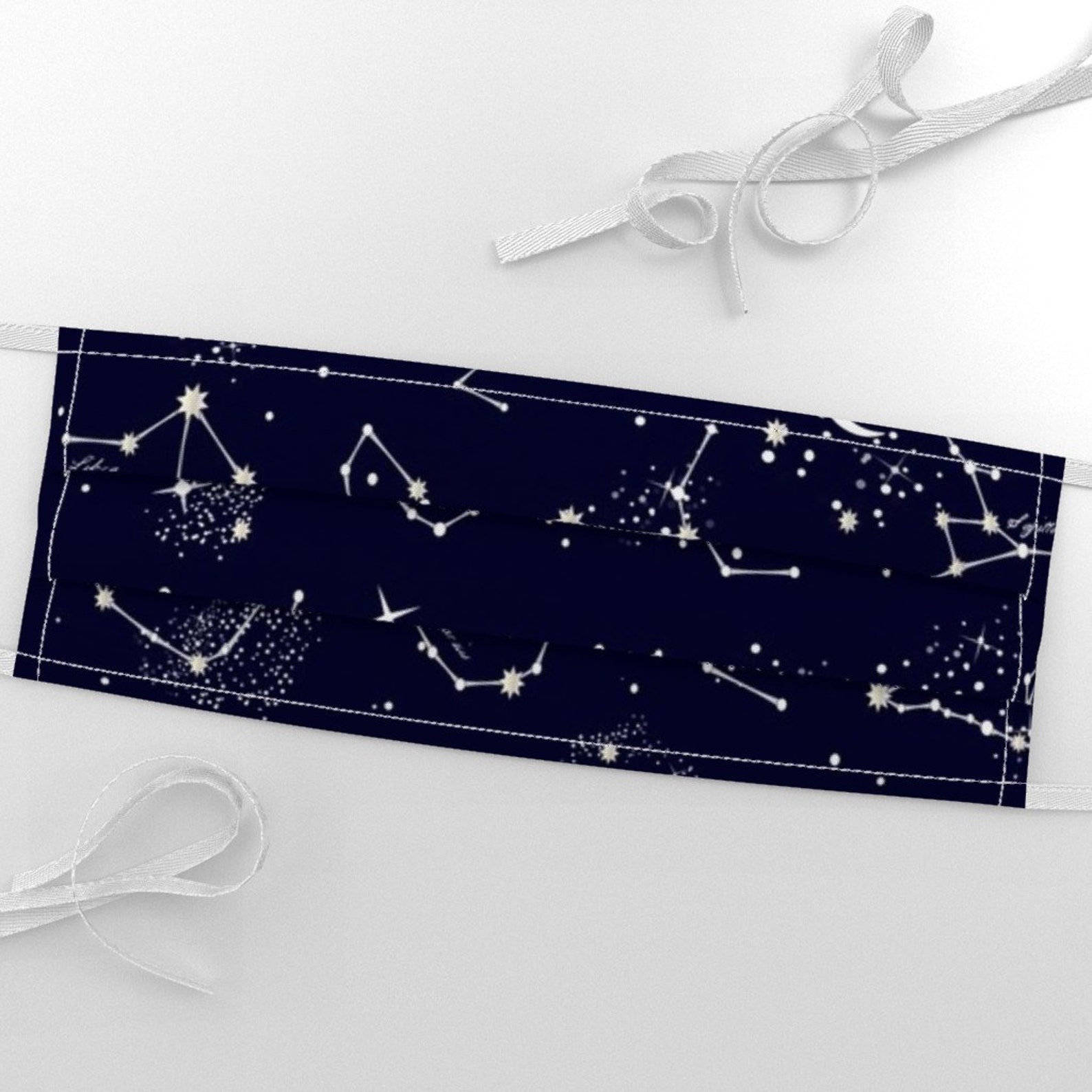 Zodiac Fabric Zodiac Constellations in Night Navy by | Etsy