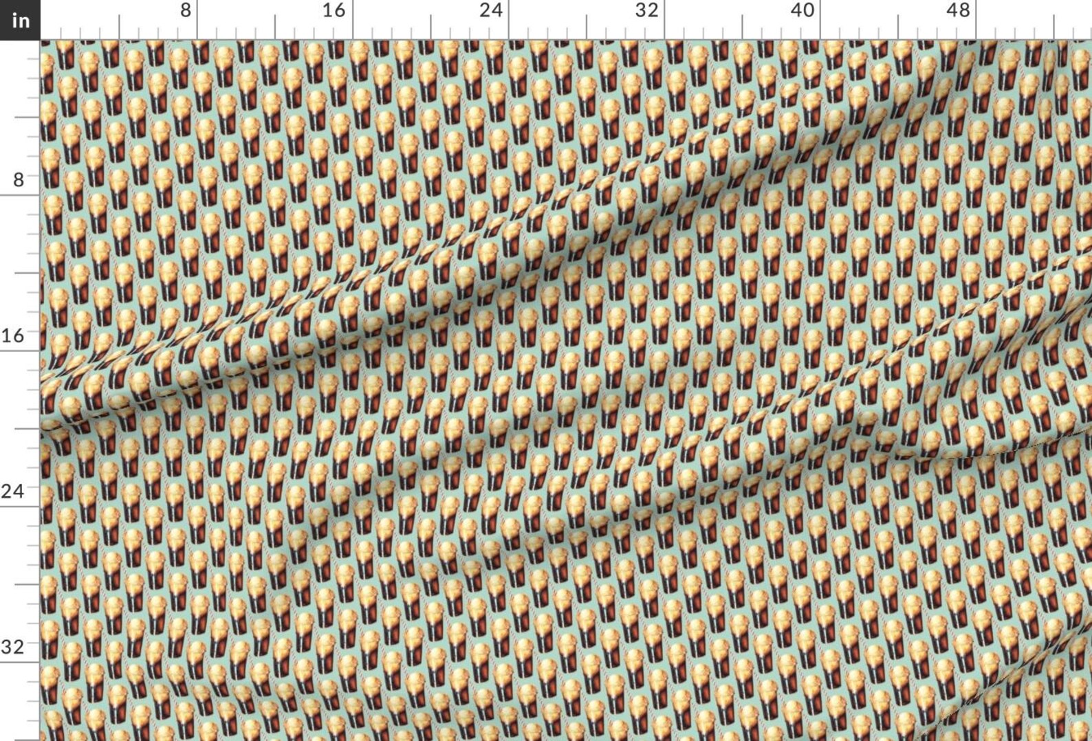 Root Beer Float Fabric - Root Beer Float by Kellygilleran - Classic ...