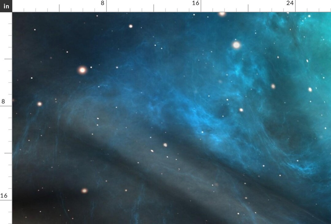 Orion Fabric - Blue Orion Galaxy by Mamastaumps - Orion Galaxy Blue ...