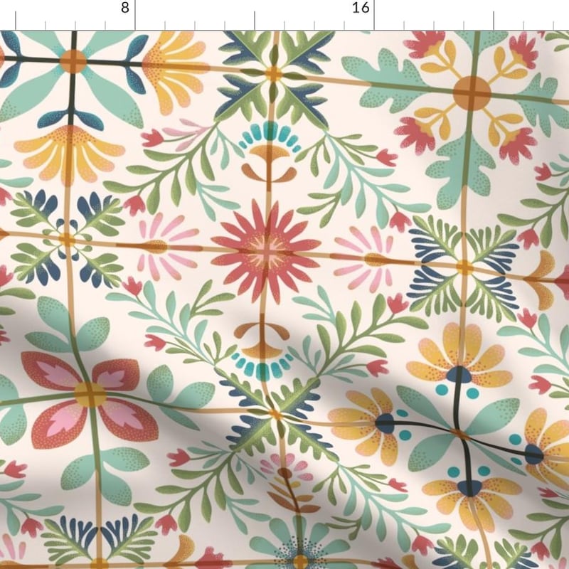 Botanical Tile - Etsy