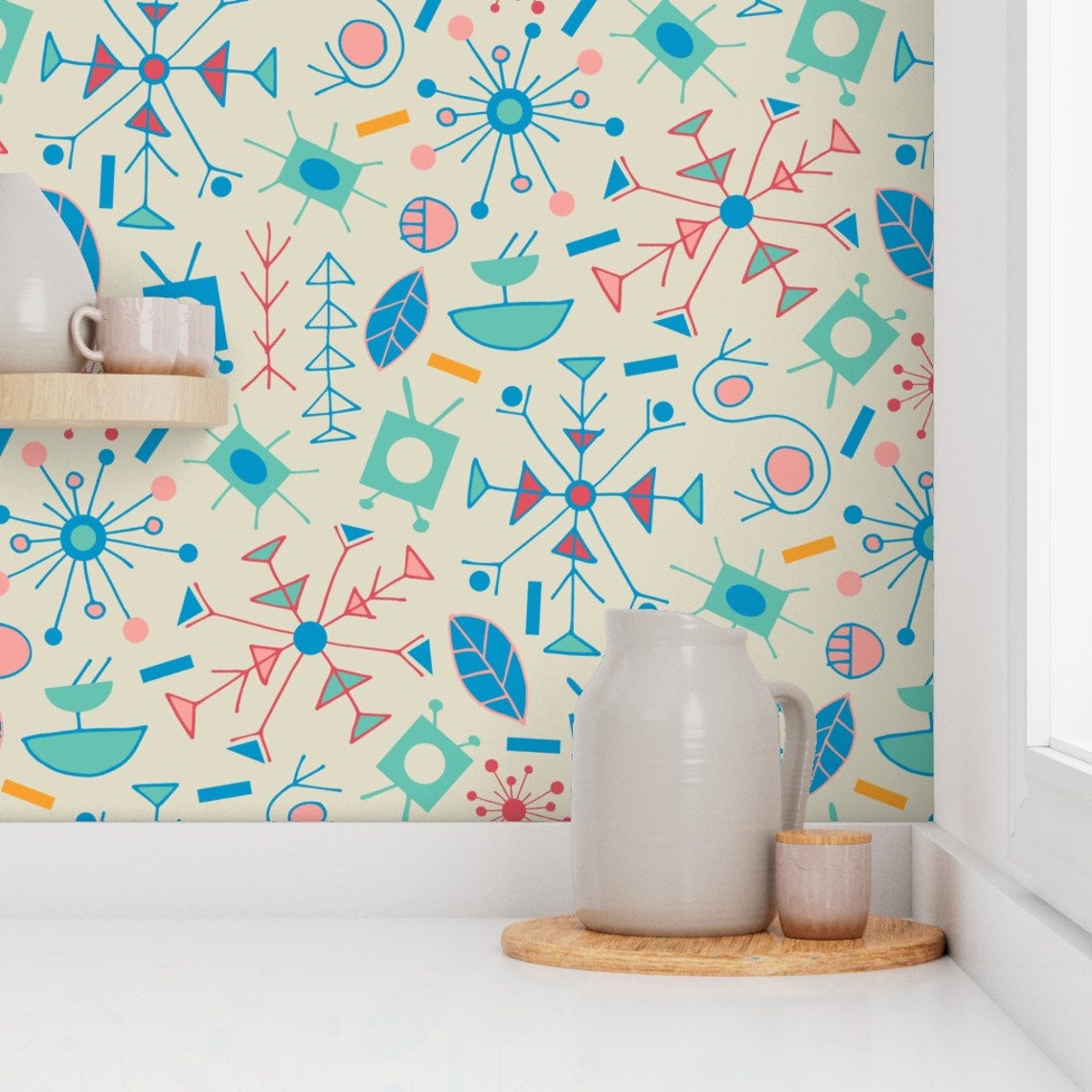 Unblinkstudio Wallpaper Jet Age Atomic By-jackietahara - Etsy