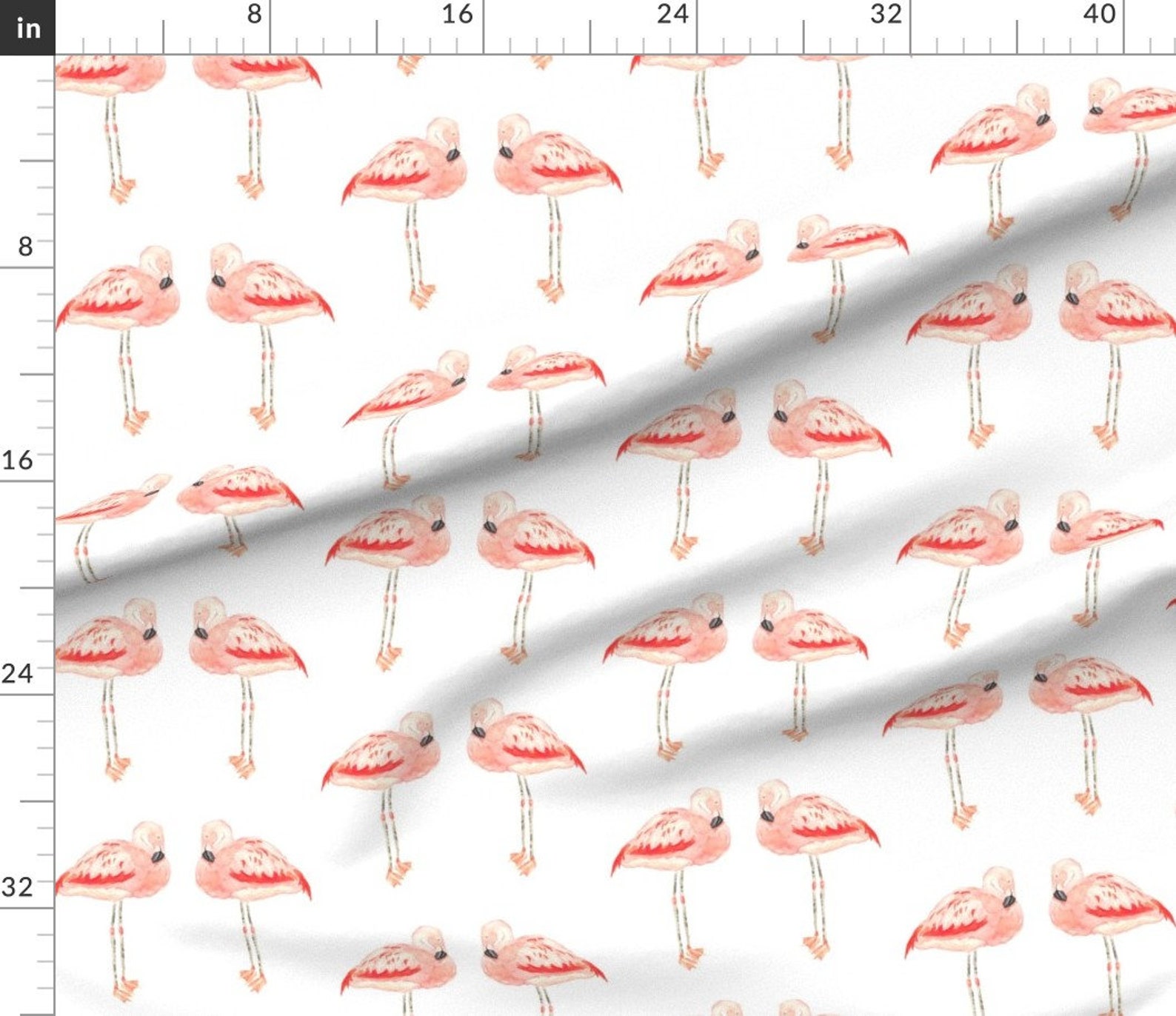 Flamingo Fabric Flamingos by Wrensroost Flamingo Tropical - Etsy
