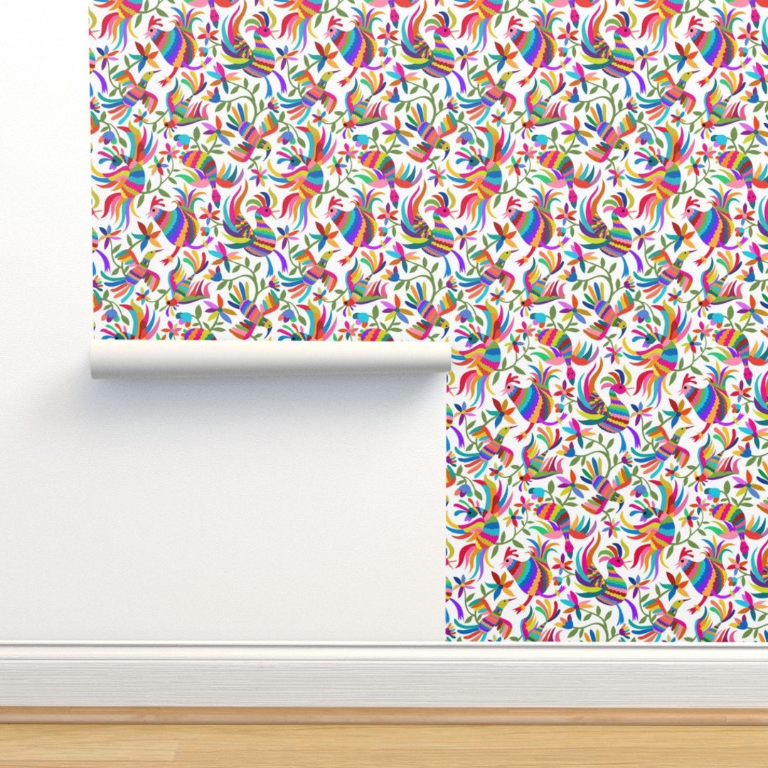 Otomi Wallpaper Flying Otomi Birds Ole by Vo Aka Virginiao - Etsy