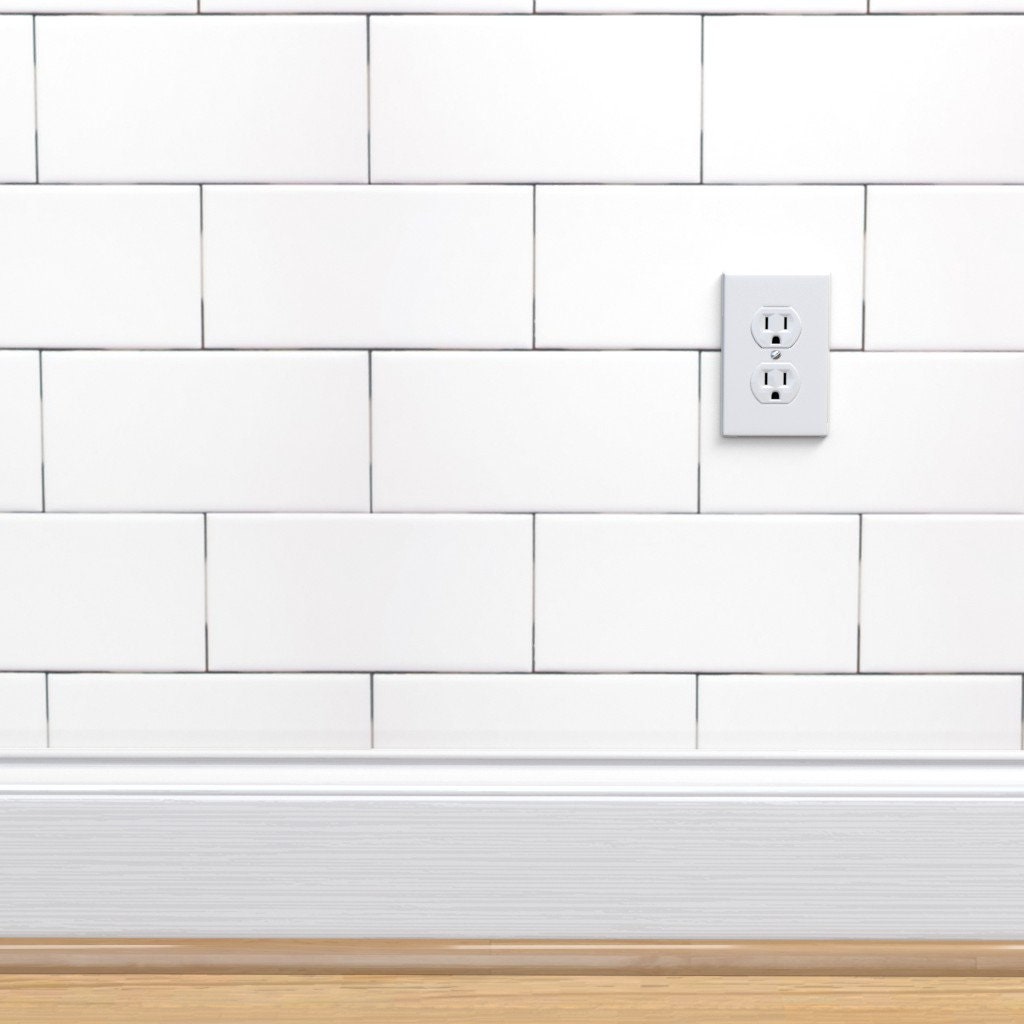 Subway Tile Wallpaper Subway Tile by Littlerhodydesign | Etsy