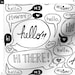 Black and White Hello Fabric - Hello There! by Taraput - Hello Text ...