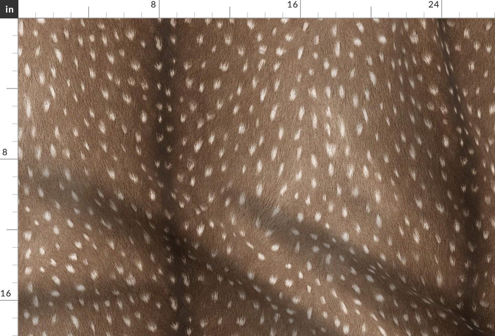 Deer Skin Pattern Fabric - Silky Deer Hide Brown Deer Skin // Large by ...