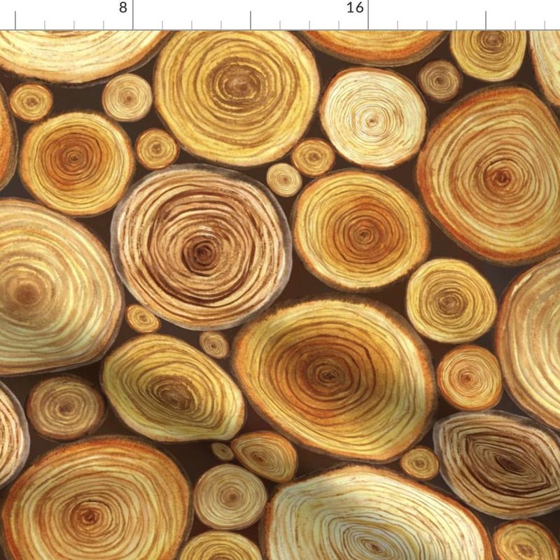 Wood Log Fabric - Etsy