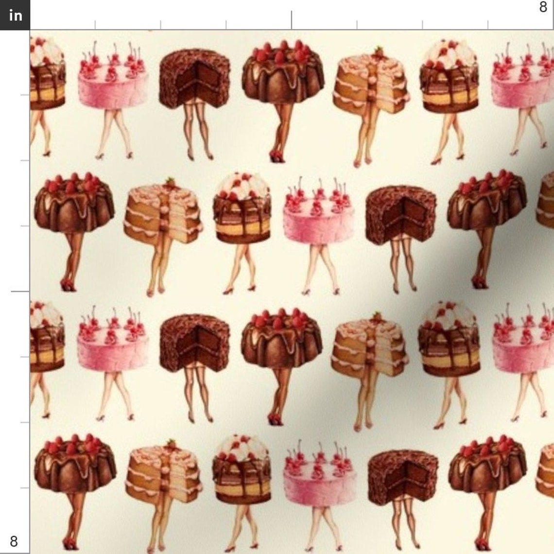 Pin up Girl Food Fabric Cake Pin-ups by Kellygilleran | Etsy