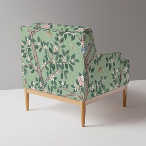 Green Chinoiserie Upholstery Fabric Elsie's Garden by - Etsy