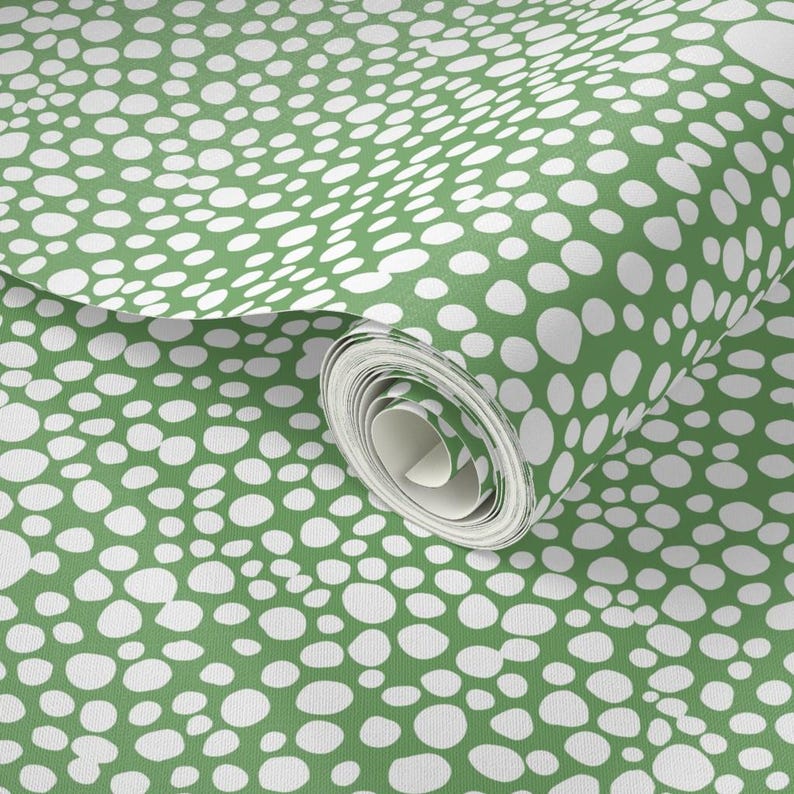 Animal Wallpaper - Green Shagreen by Danika Herrick - Green Antelope ...