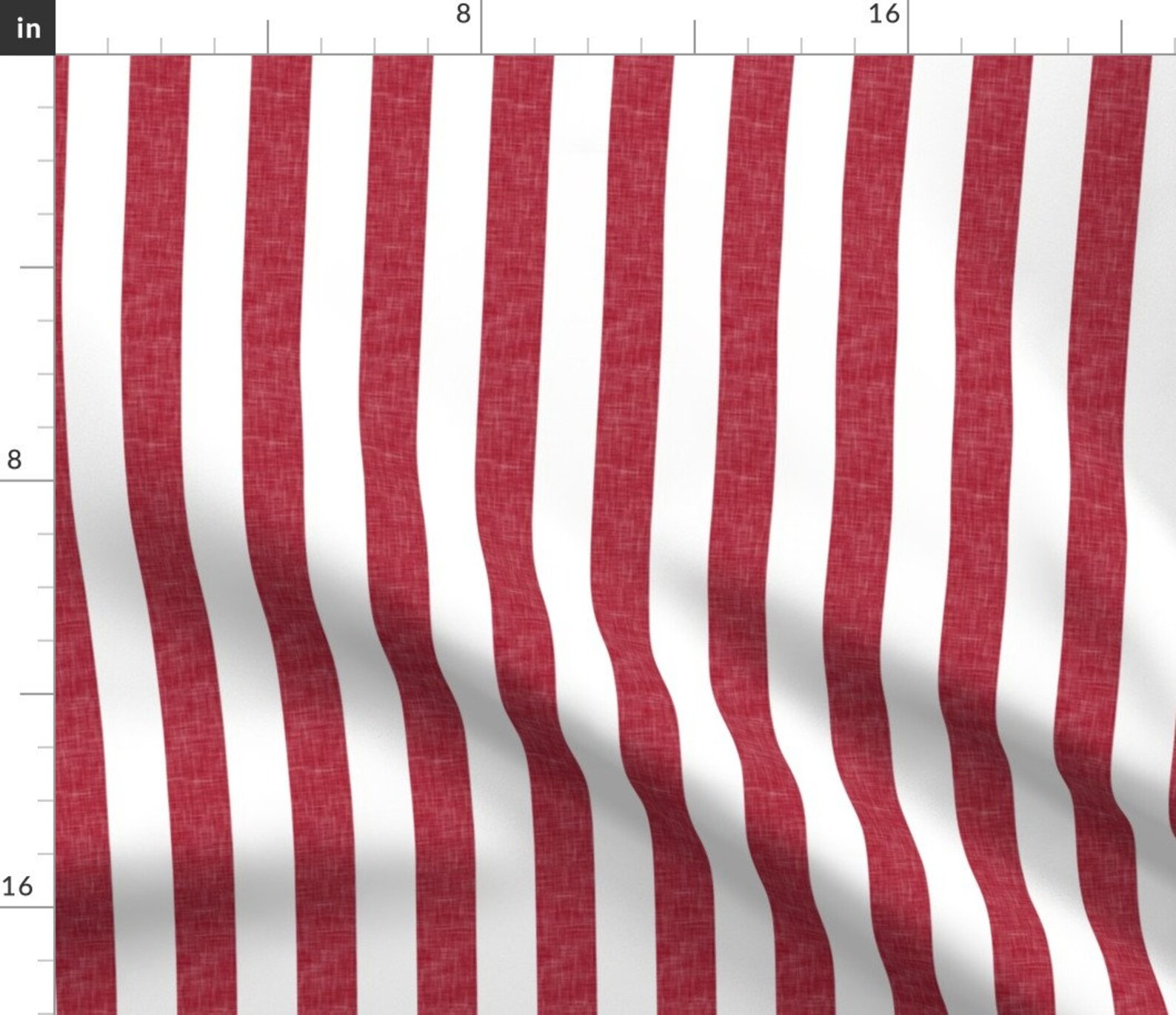 Red Stripes Fabric Red and White Stripe by Littlearrowdesign - Etsy