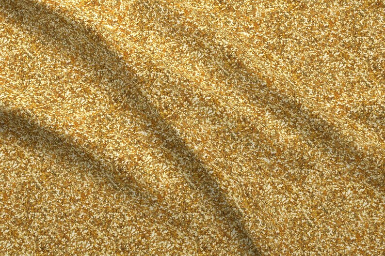 Faux Gold Glitter Fabric Gold Glitter By Willowlanetextiles | Etsy