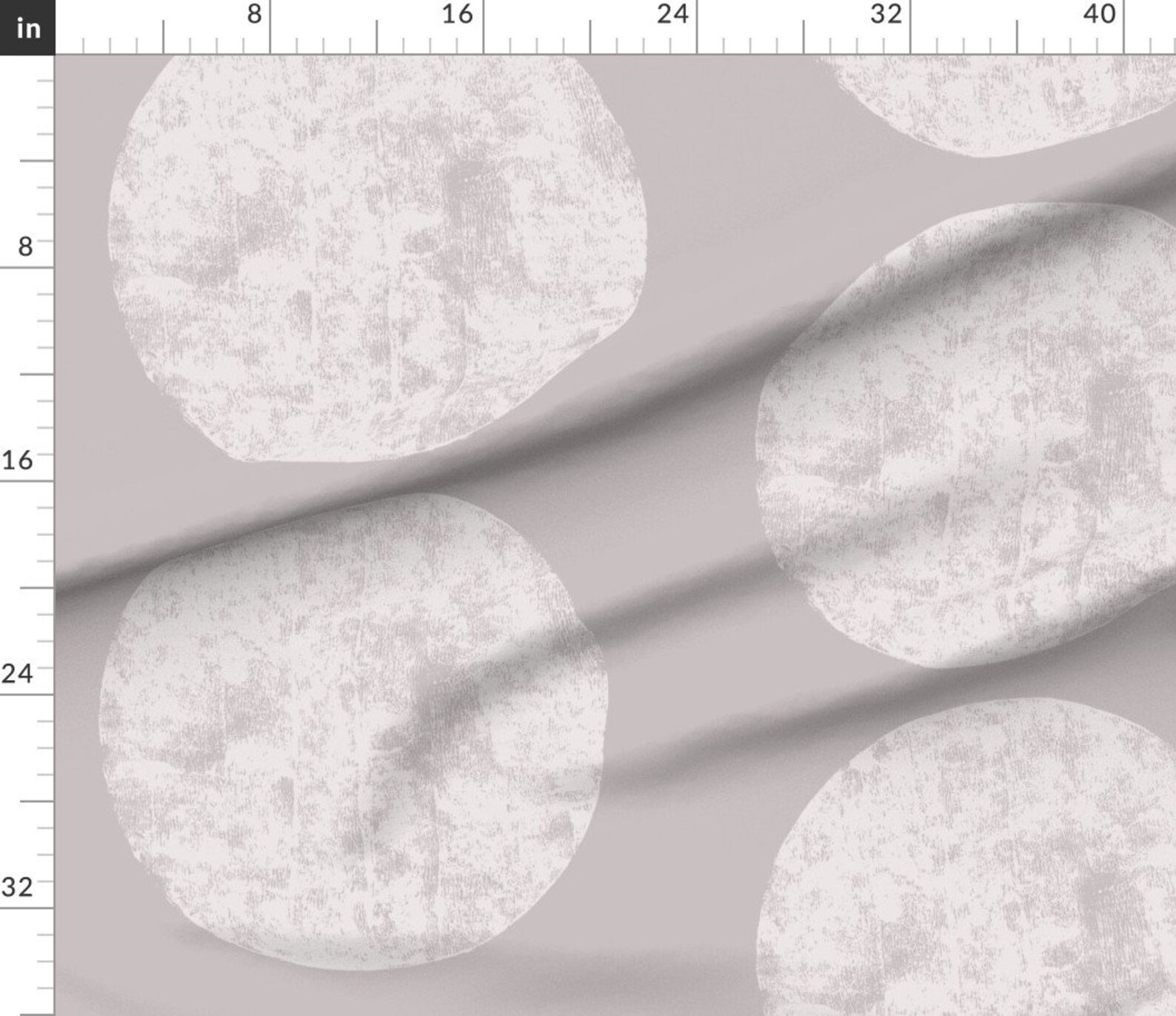 Luna Distressed Moons Fabric Jumbo Moon Soft Violet-gray by - Etsy