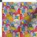 Colorful Cityscape Fabric - Cityscape by Ekaterinap - Modern Rainbow ...
