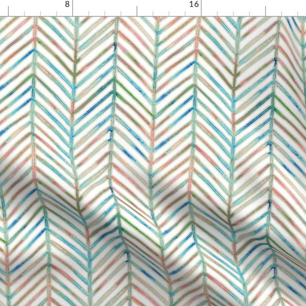 Watercolor Chevron - Etsy