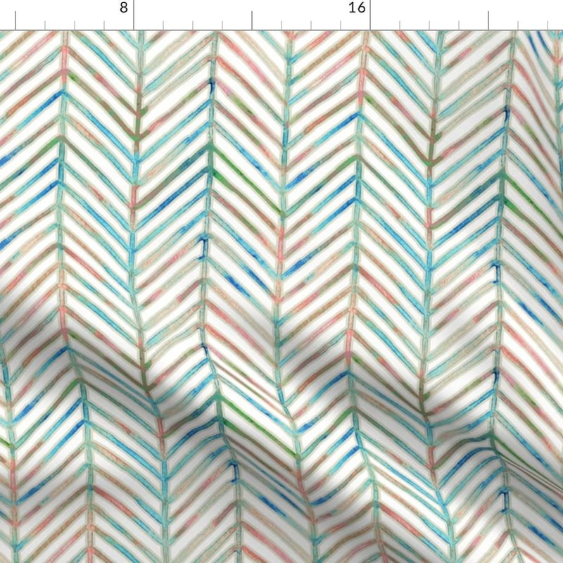 Watercolor Chevron - Etsy
