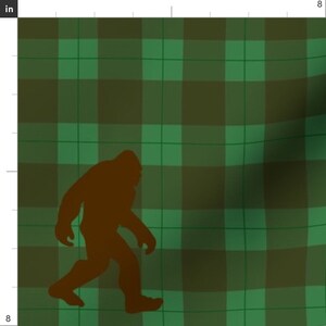 Bigfoot Fabric Bigfoot Plaid by Krystalsavage Bigfoot Myth - Etsy