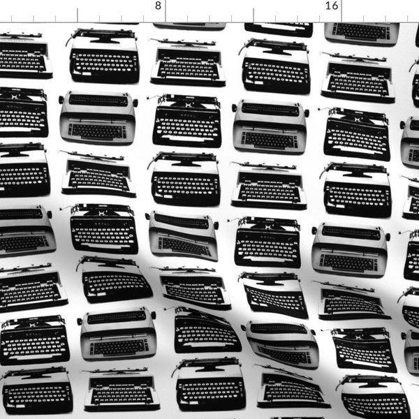 Typewriter Fabric - Etsy