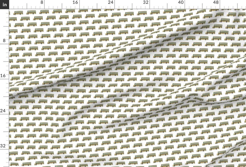 School Bus Fabric - School Bus Yellow by Littlearrowdesign - School Bus ...