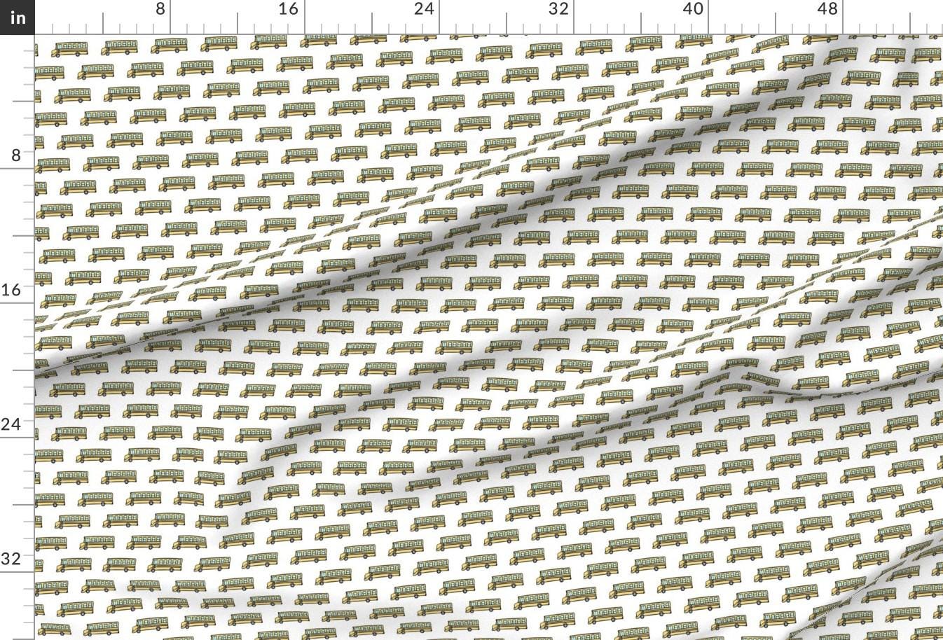 School Bus Fabric - School Bus Yellow by Littlearrowdesign - School Bus ...