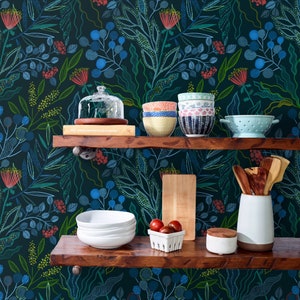 Australian Floral Wallpaper Botanical Australian Flora Design by ...