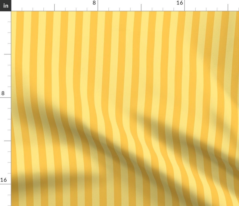 Easter Fabric Yellow Stripes by Suziedesign Easter - Etsy
