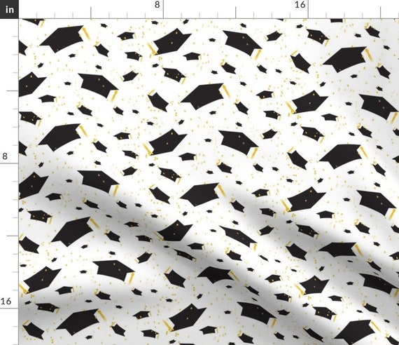 Graduation Fabric Graduation Celebration by Ravengill | Etsy