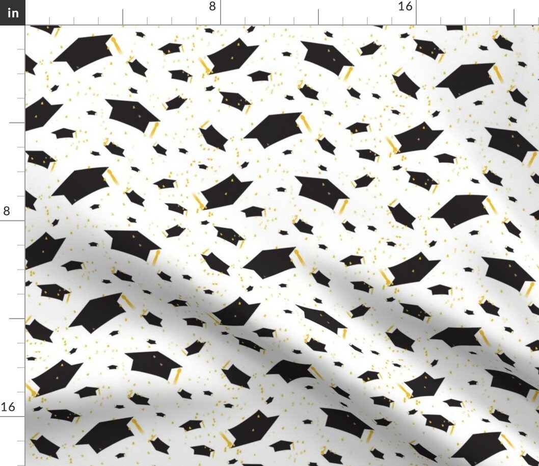 Graduation Fabric Graduation Celebration by Ravengill | Etsy