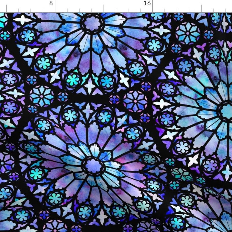 Stained Glass Fabric - Etsy