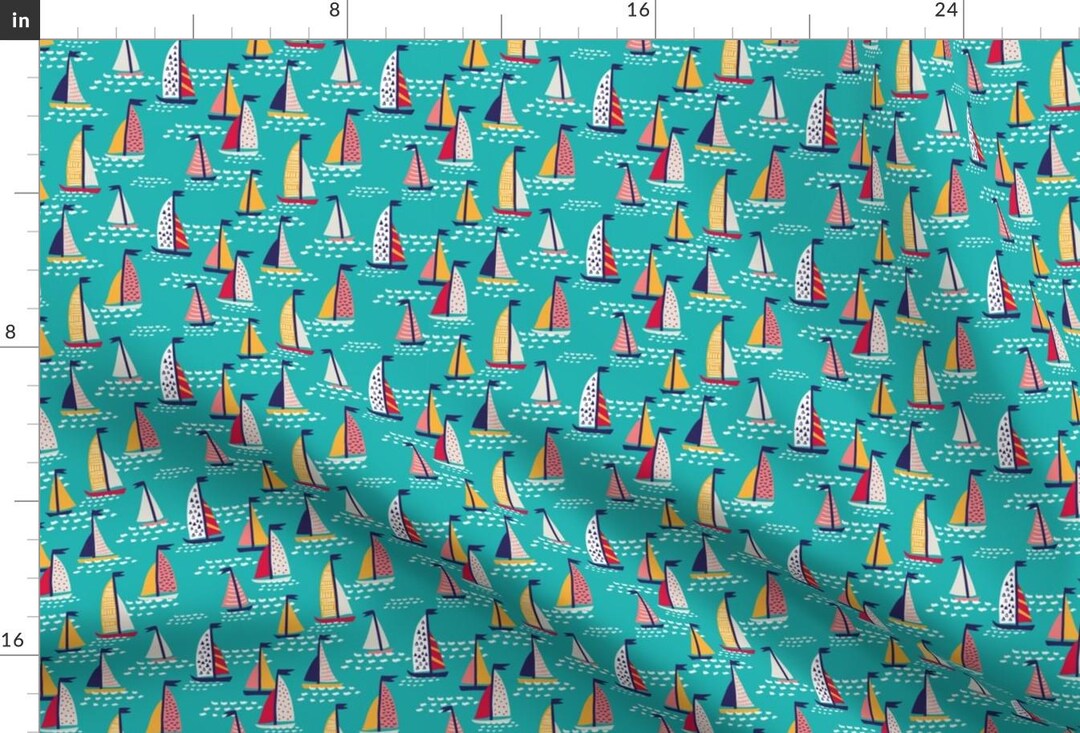 Sailing Yachts Fabric Sailing Yachts by Alenkakarabanova Summer Sailing ...
