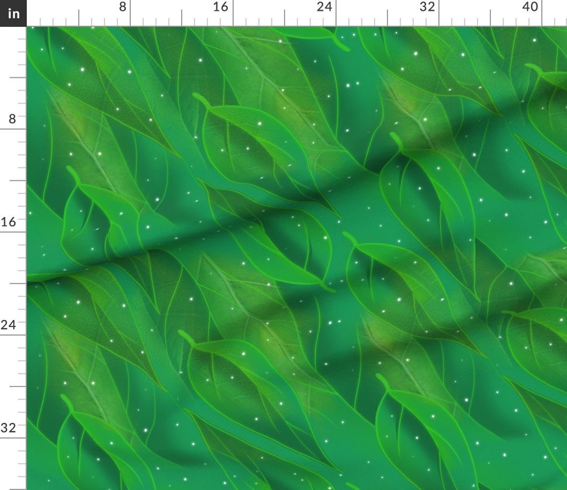 Green Leafy Fabric Fairy Leaves by Mellymellow Magical Dew - Etsy