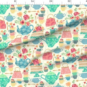 Victorian Tea Party Food Fabric Princess Victoria's Tea Party by Sarah ...