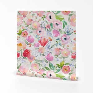 Summer Wallpaper Watercolor-floral-pattern by Innaogando - Etsy