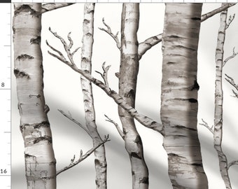 Birch Tree Fabric | Etsy
