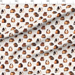 Geometric Guinea Pig Animal Fabric Lots of Little Guinea Pigs by ...