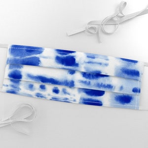 Shibori Dye Fabric Dye Dash Cobalt Blue by Mjmstudio Tie | Etsy