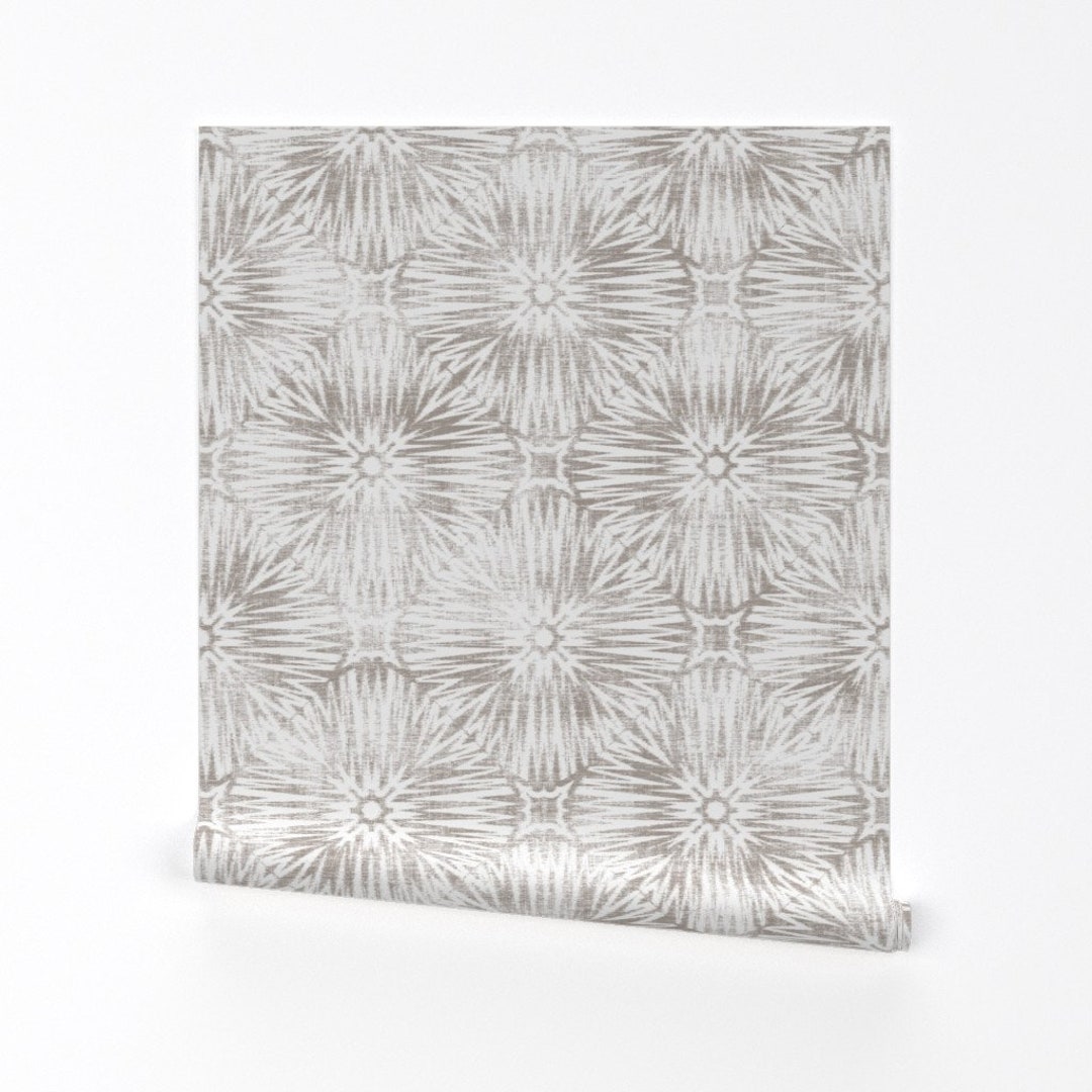 Linen Look Wallpaper Stone Wash Brown by Pond Ripple Brown - Etsy